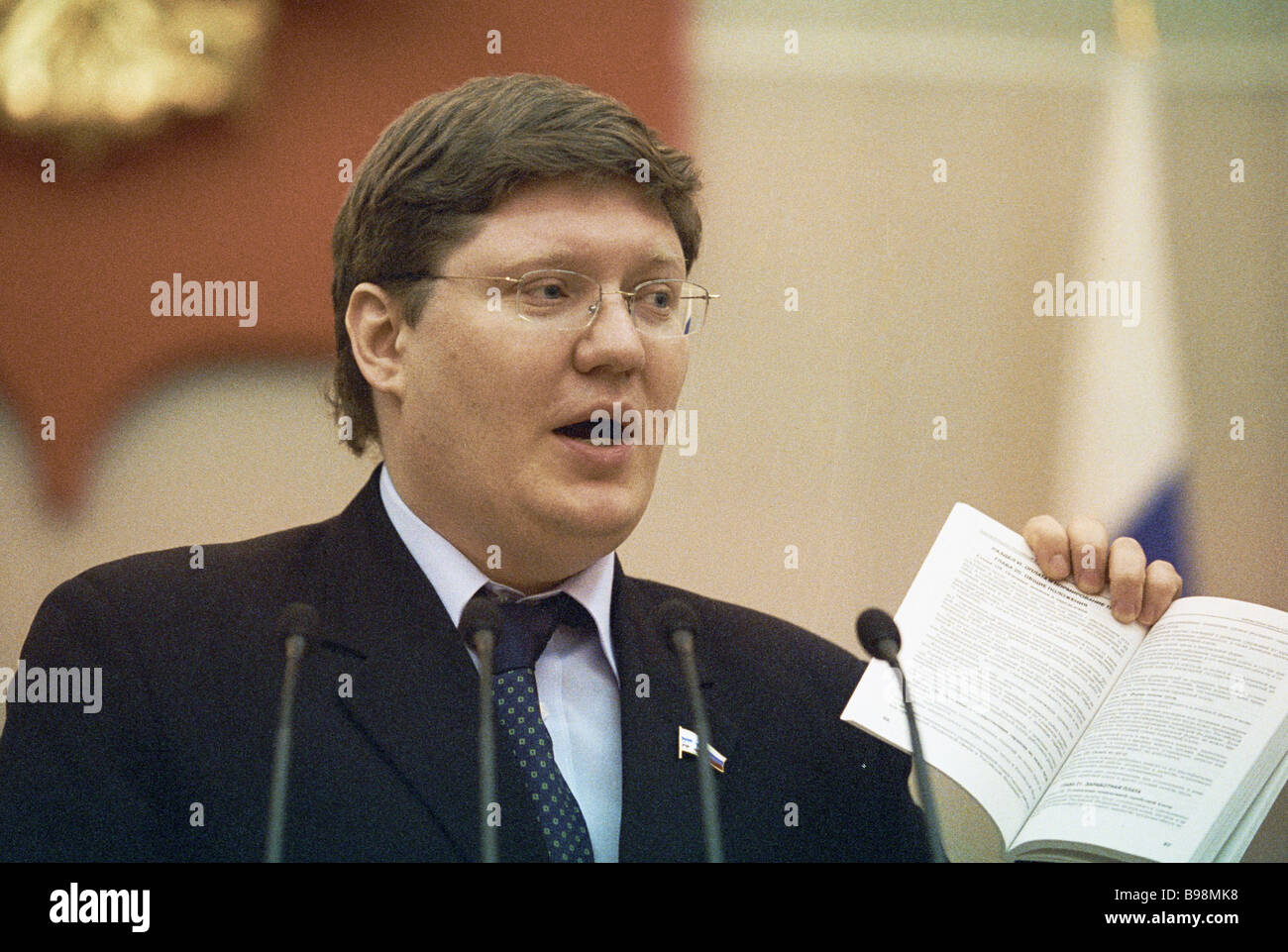 Andrei Isayev co chairman of the conciliatory commission making ...