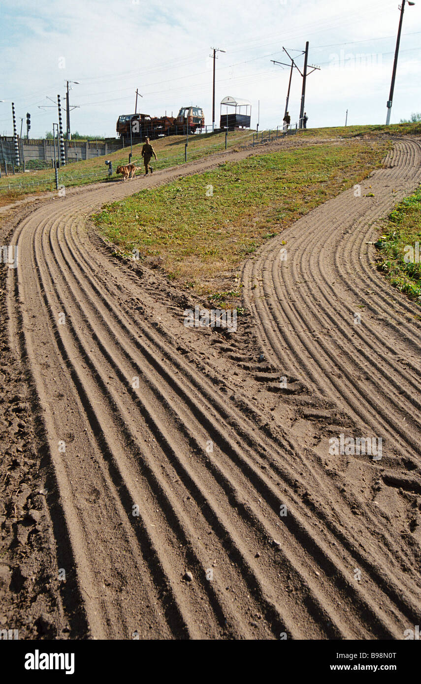 The exclusion zone at the Belarus Poland border Stock Photo - Alamy