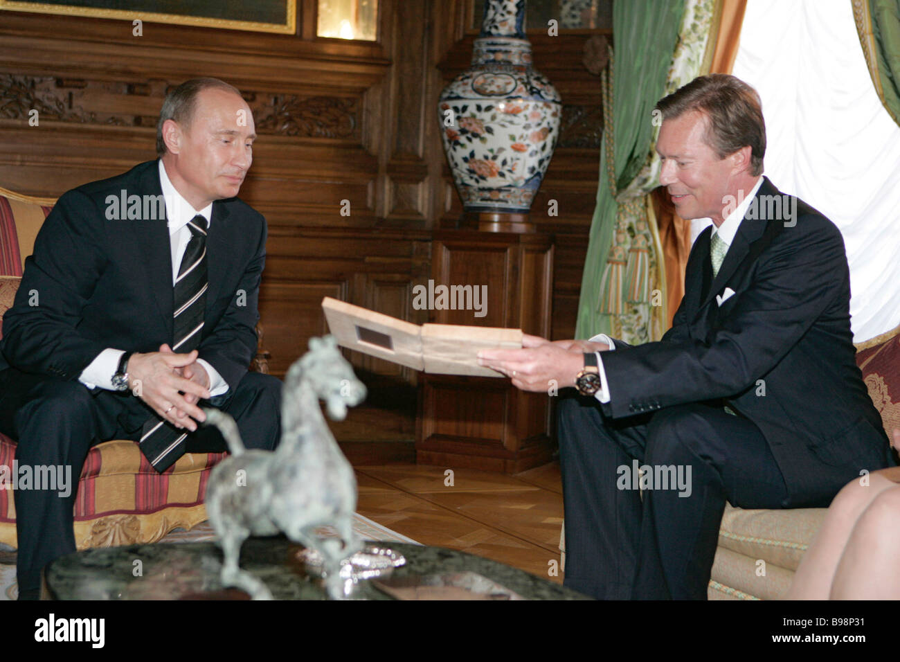 From left to right Russian President Vladimir Putin and Grand Duke ...