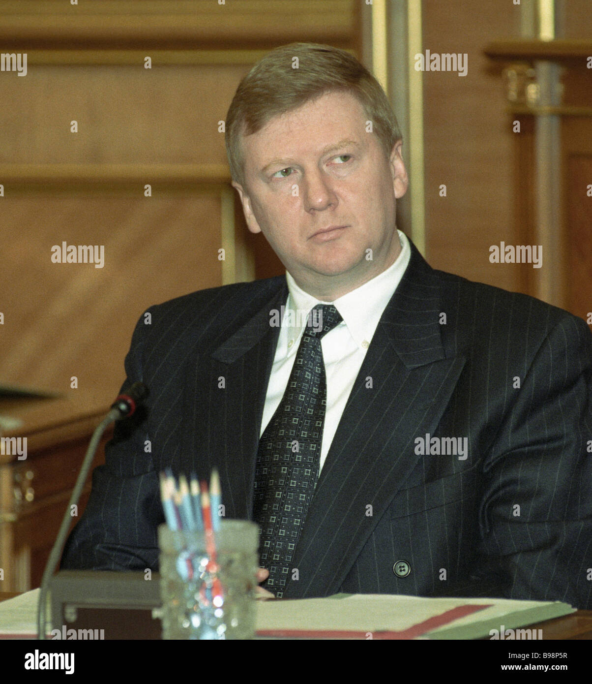 First Deputy Prime Minister Anatoly Chubais Stock Photo - Alamy