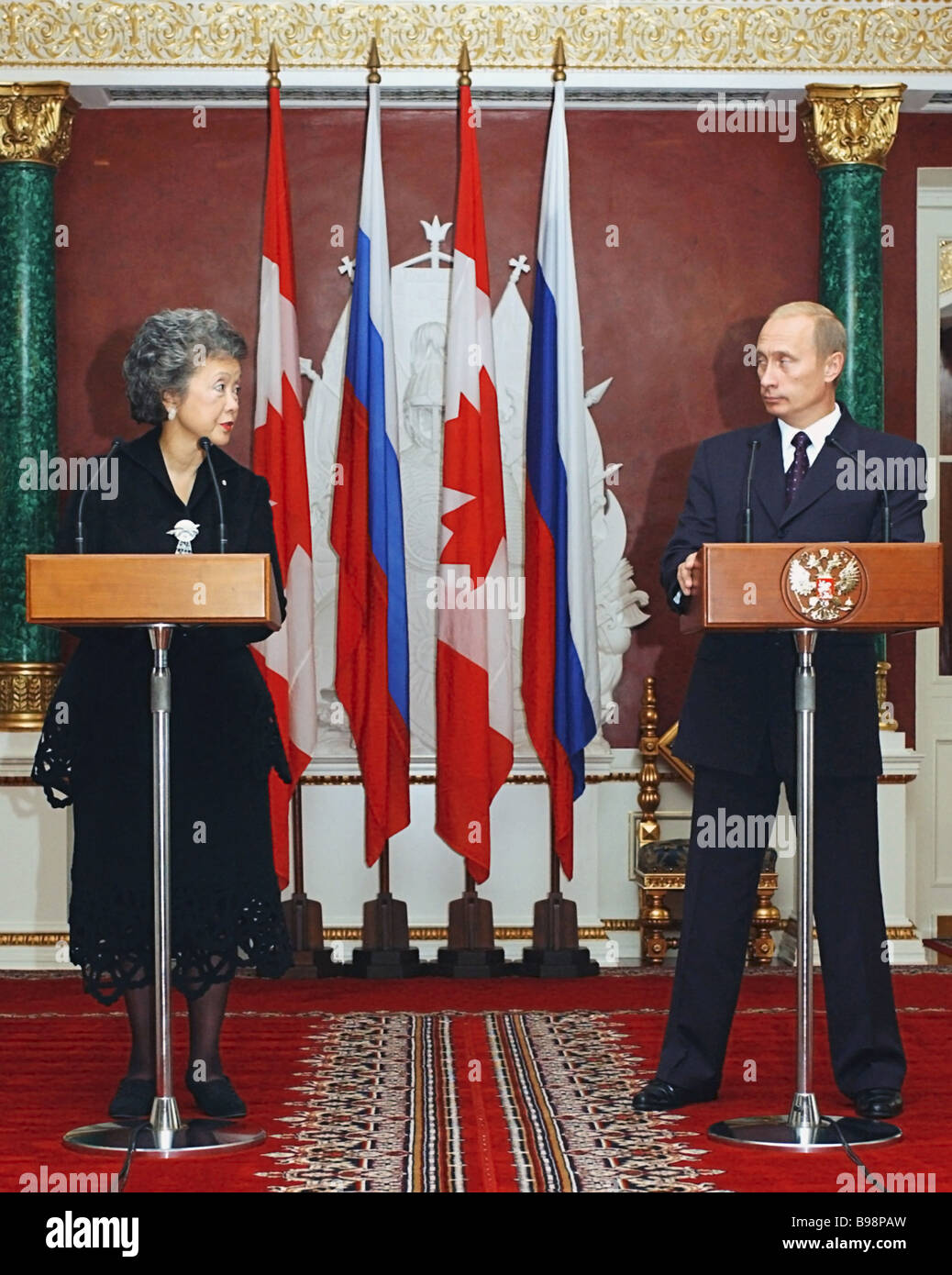 Russian President Vladimir Putin and Governor General of Canada ...