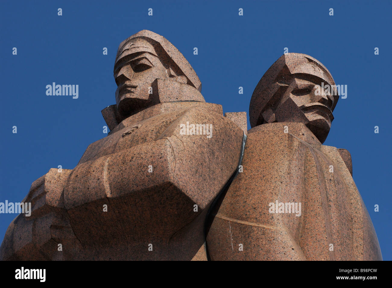 Latvian Red Rifleman statue Commemorates WW1 and Soviet conflict RIGA ...