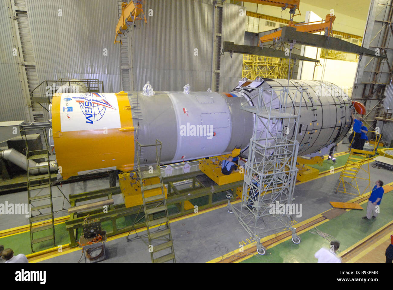 A Soyuz FG launch vehicle equipped with a Fregat upper stage and ...