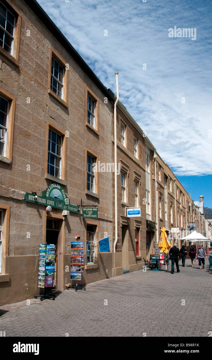Salamanca Place in Hobart, Tasmania Australia Stock Photo - Alamy