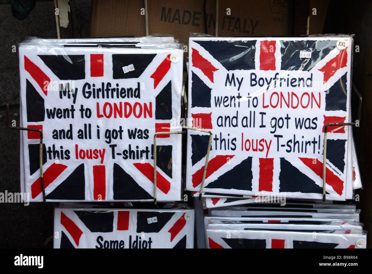 Went to london all got was this lousy t shirt hi-res stock photography ...