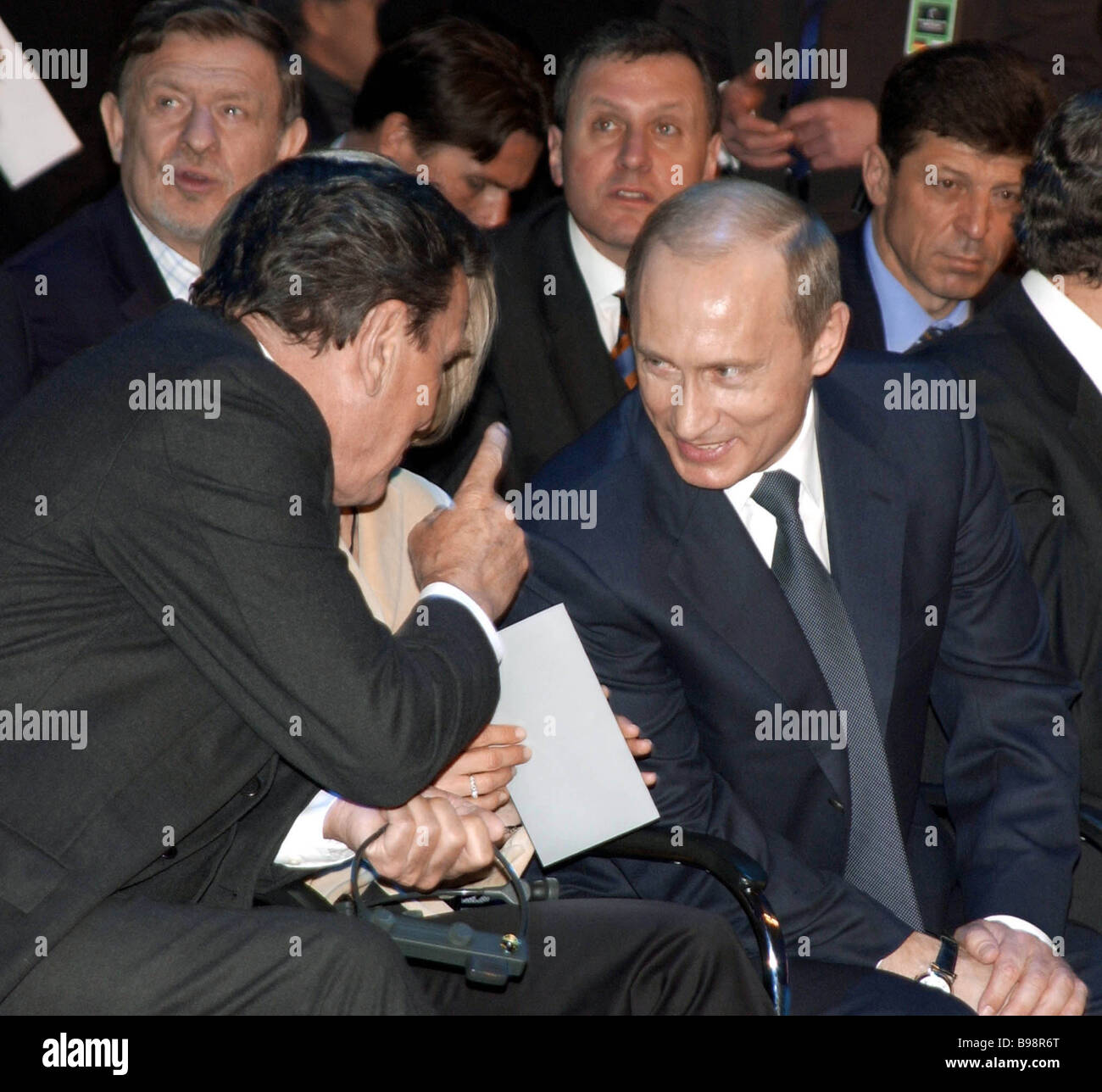 German Federal Chancellor Gerhard Schroeder and Russian President ...