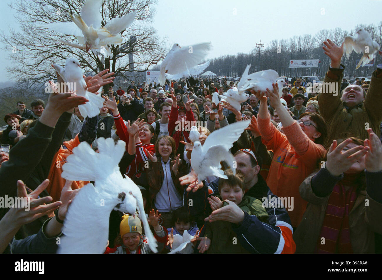 Day of Birds Moscow Stock Photo - Alamy