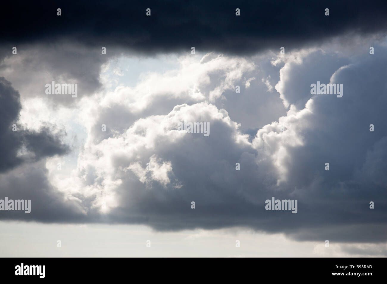 Dark and dramatic rain clouds in an English sky Stock Photo - Alamy