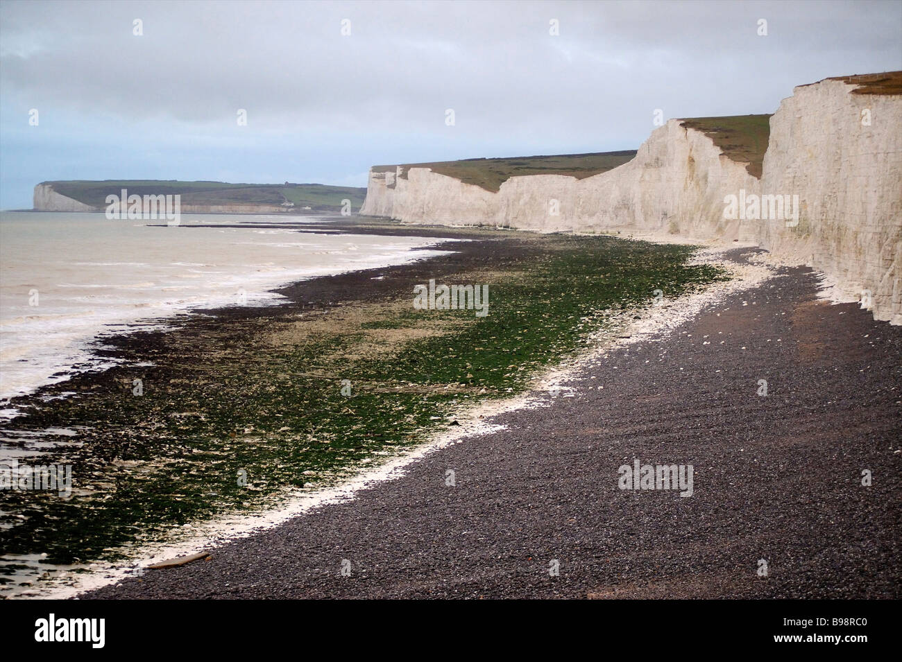 White Cliffs at Birling Gap, Sussex, England Stock Photo - Alamy