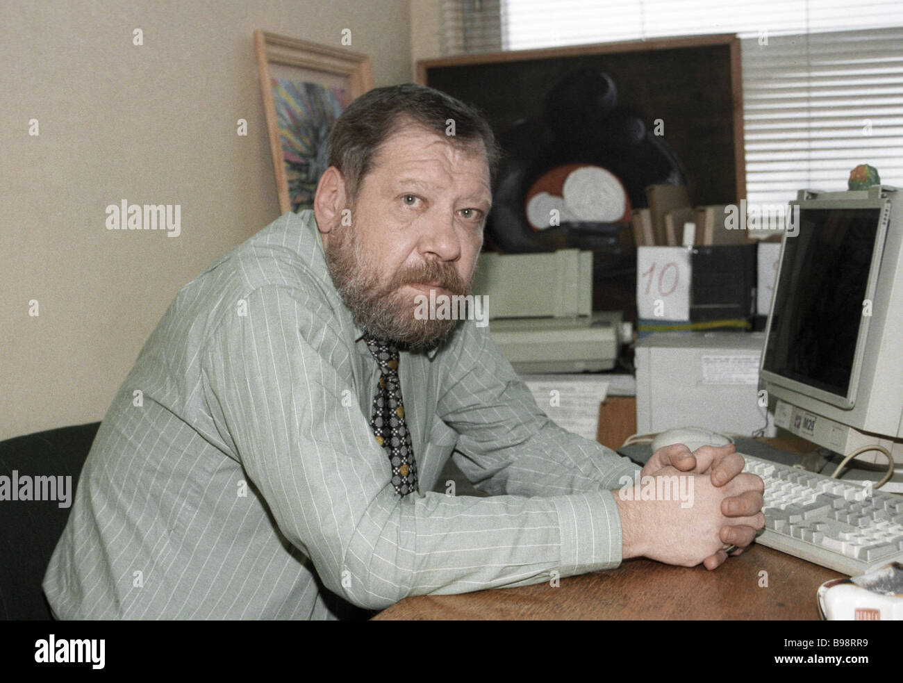 Andrei Cherkizov Moscow Echo radio commentator Stock Photo - Alamy