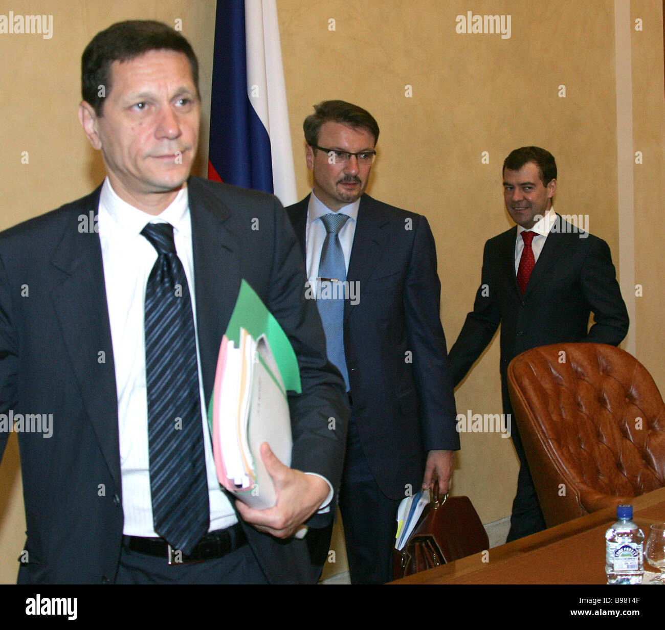 Left to right Russian Deputy Prime Minister Alexander Zhukov Economic ...