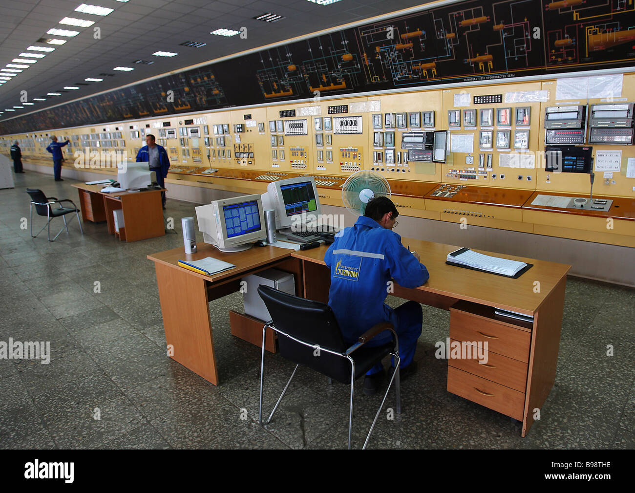A control room Orenburg gas processing plant Stock Photo - Alamy