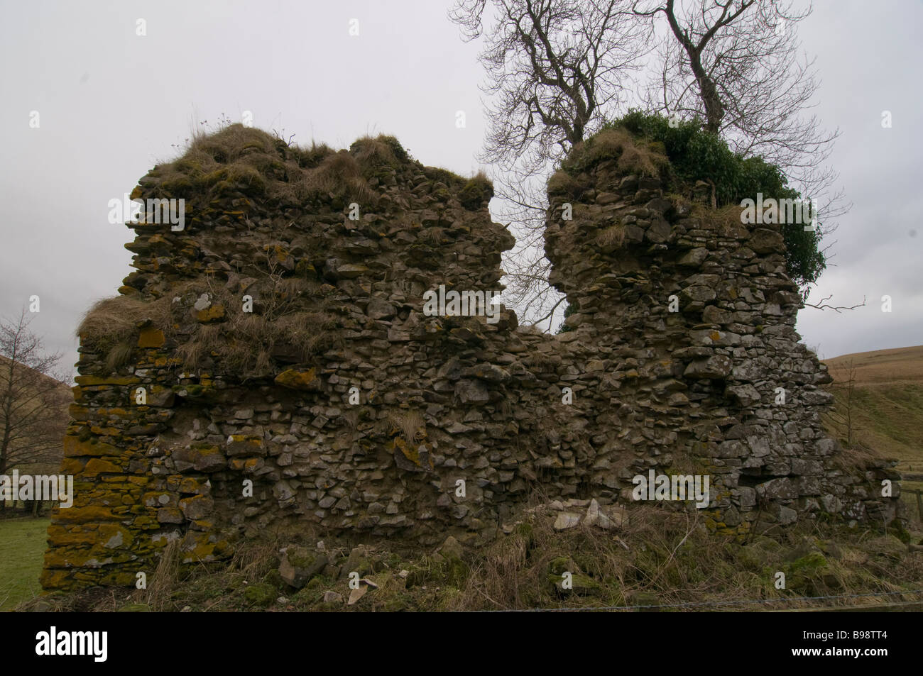 Outer walls of Blackhouse Tower Stock Photo - Alamy