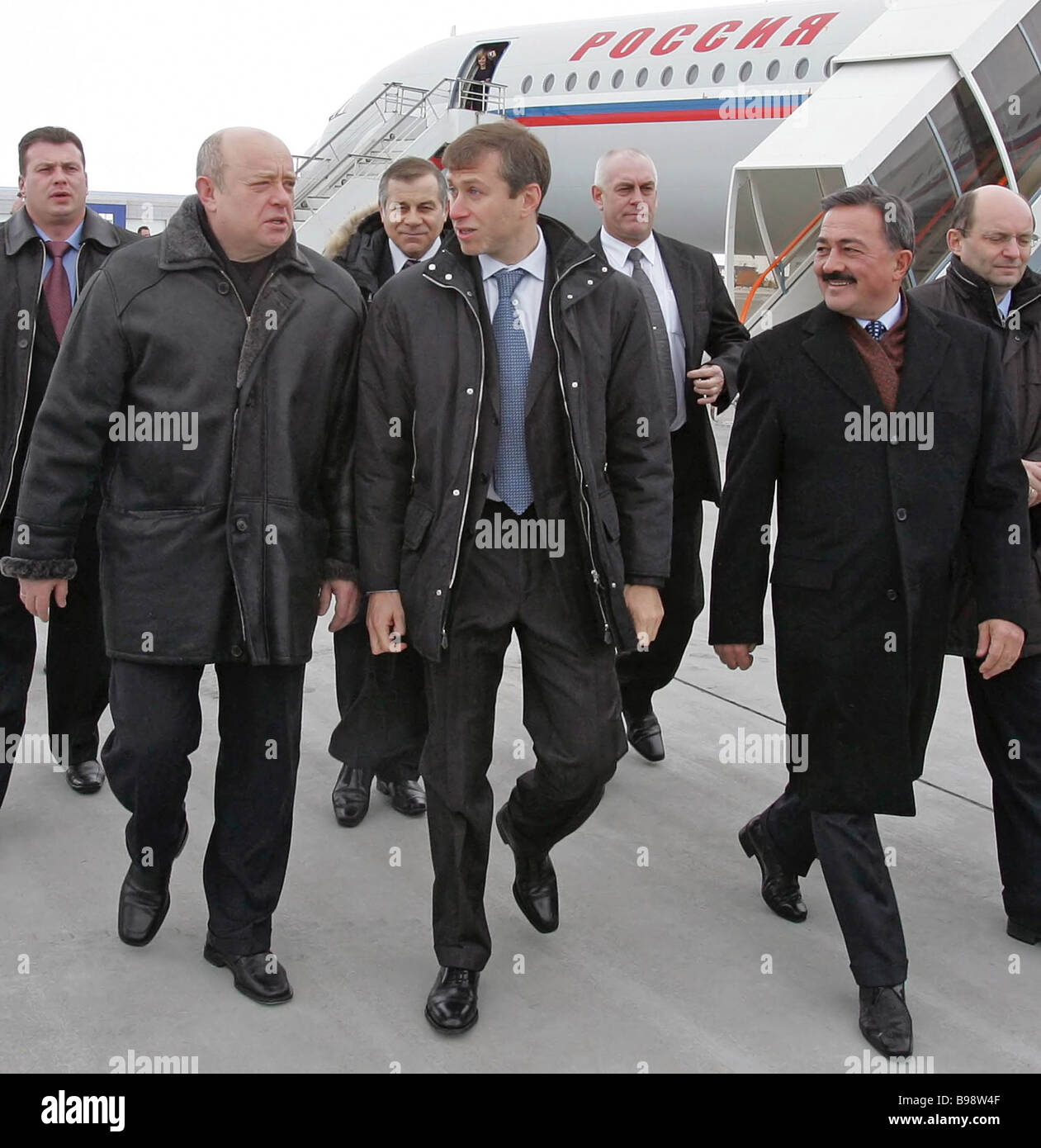 From left to right Russian Prime Minister Mikhail Fradkov Governor of ...