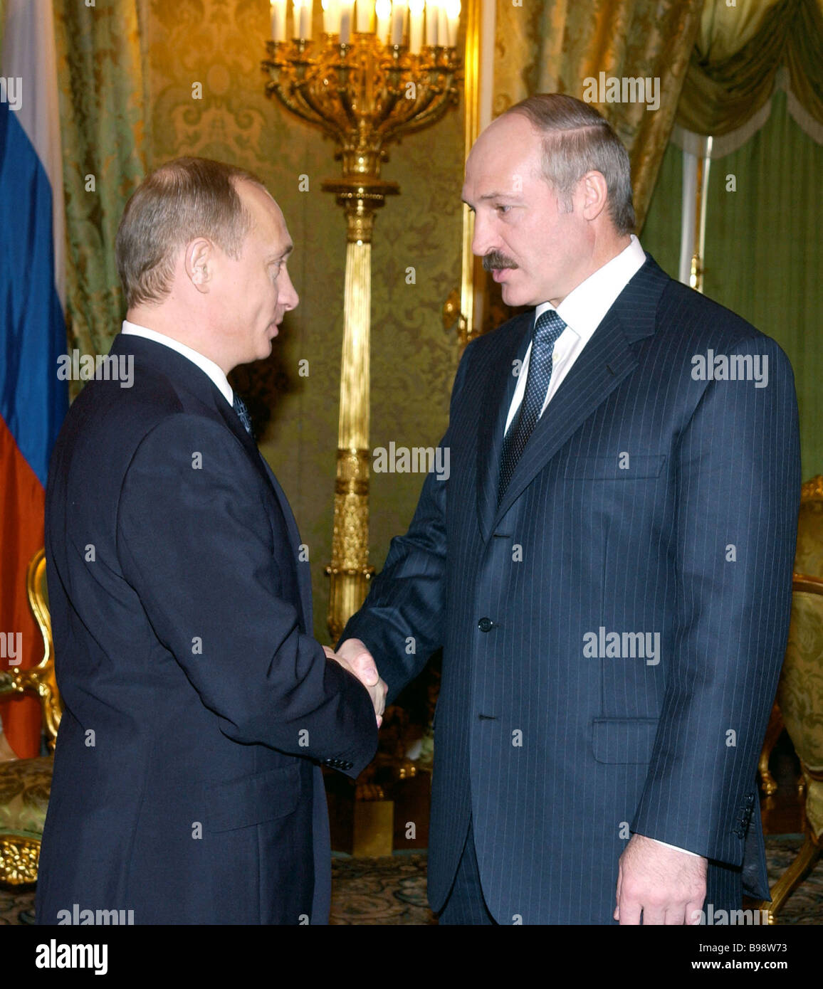 Russian President Vladimir Putin left and Belarussian President ...