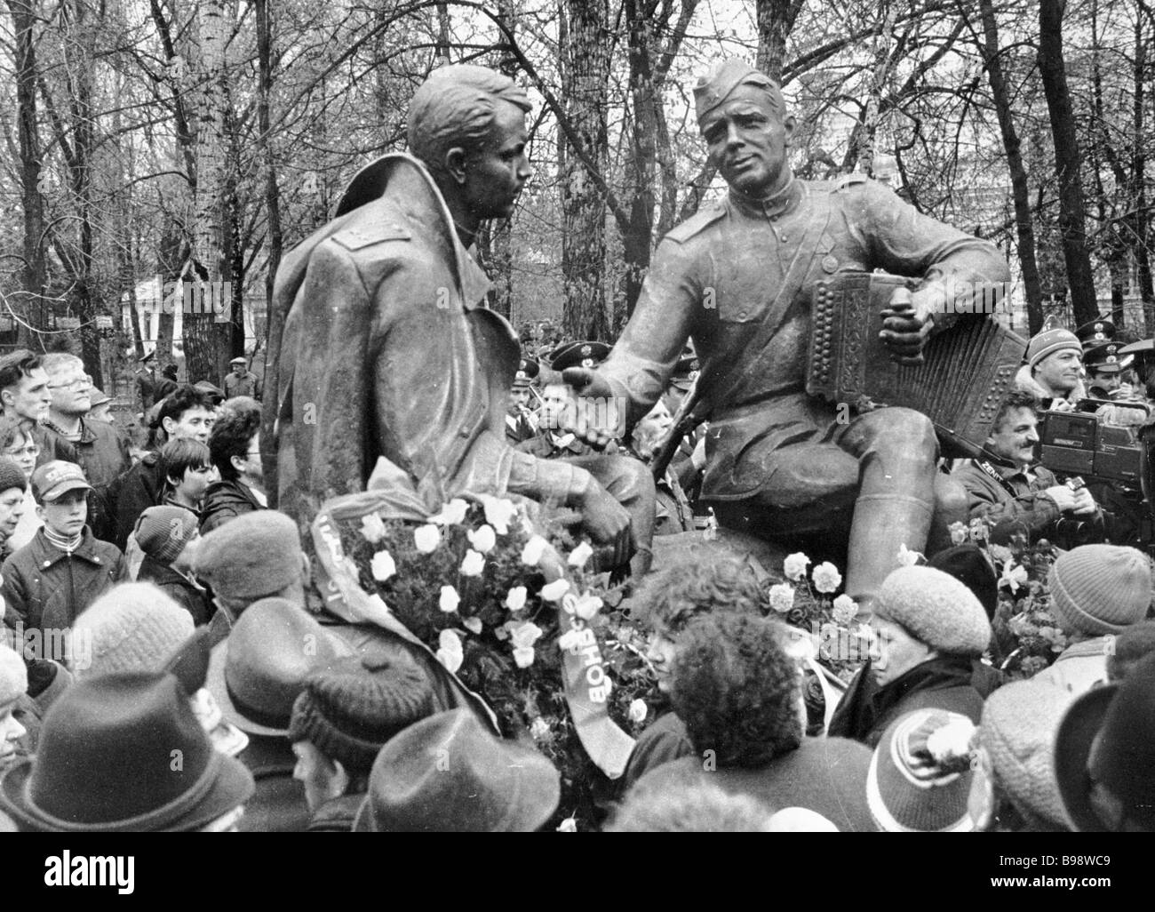 Monument to soldier Vasily Tyorkin the main hero of Alexander ...