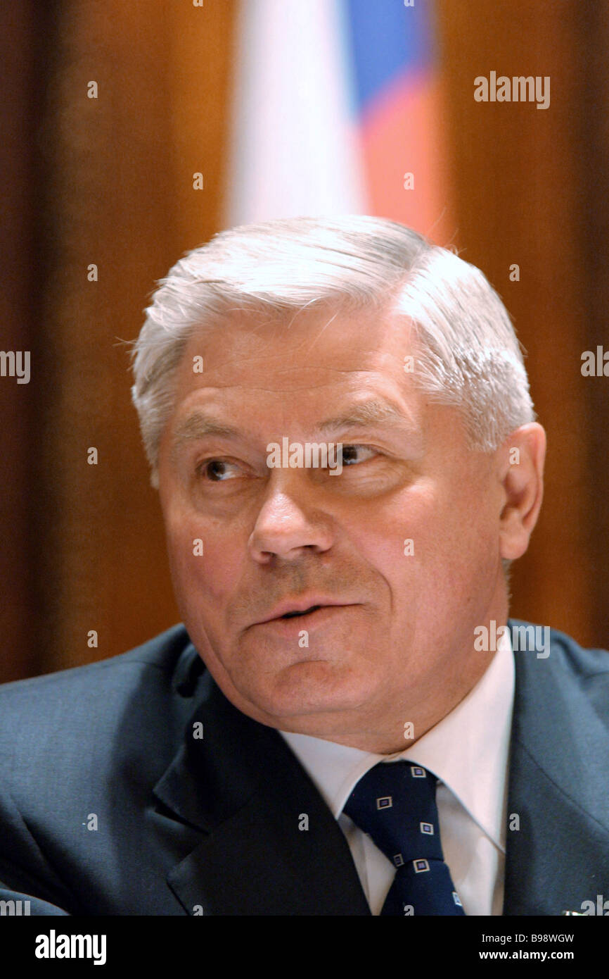Vyacheslav Lebedev chairman of the Supreme Court of Russia at a plenary ...