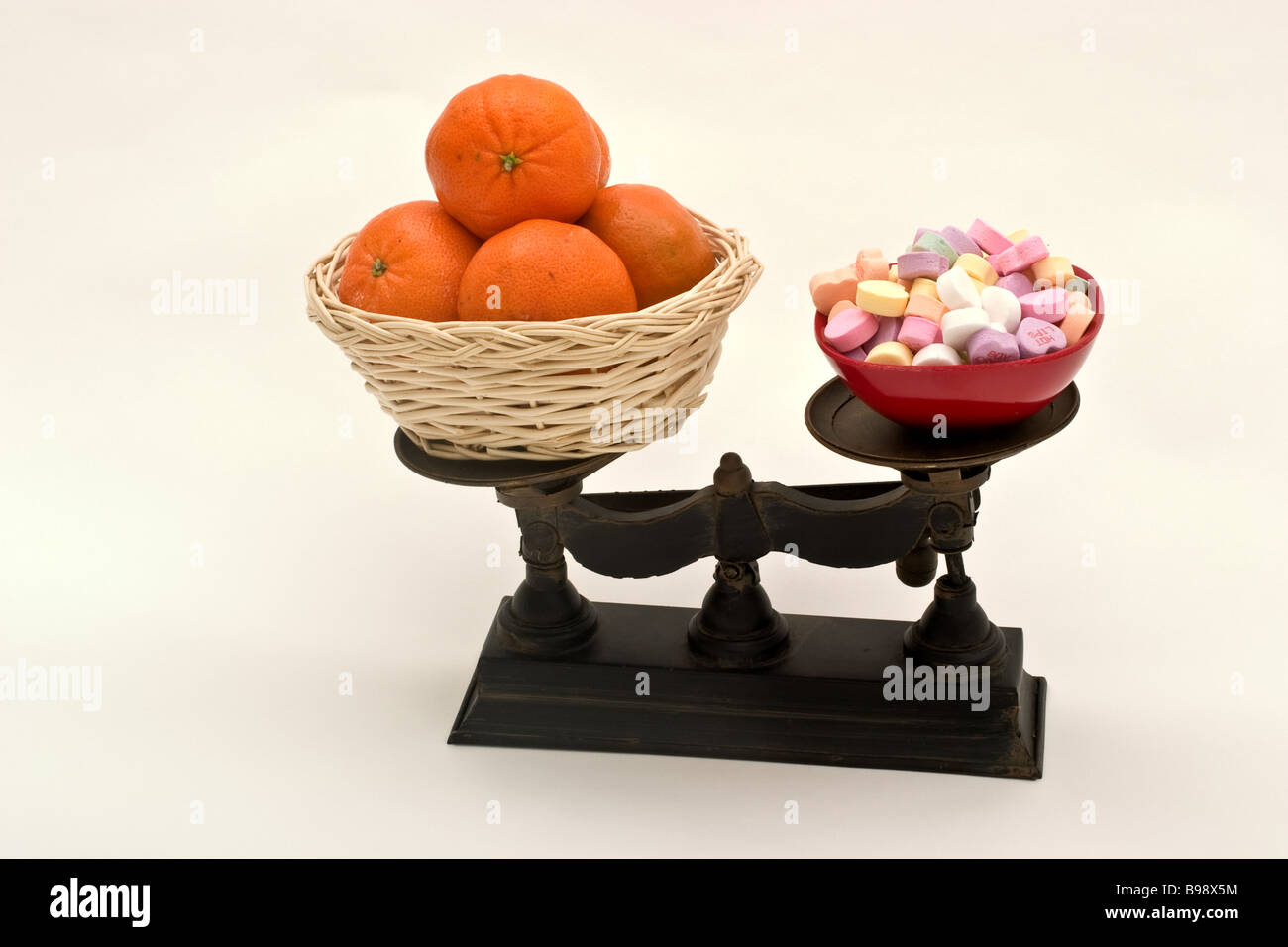 Balance scale candy hi-res stock photography and images - Alamy