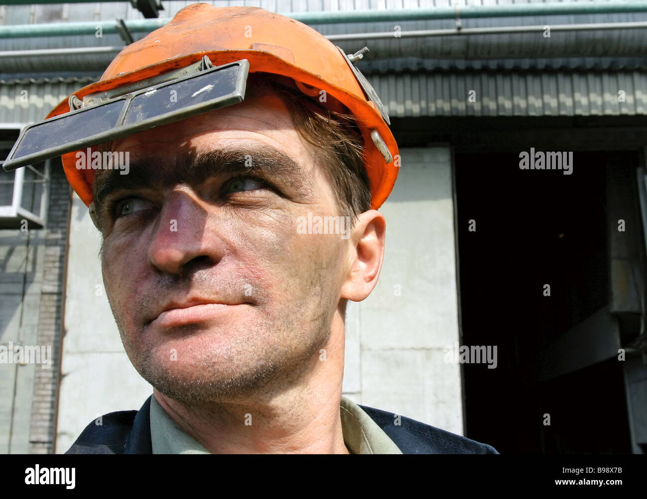 Open hearth furnaceman at the Taganrog iron and steel works Stock Photo ...