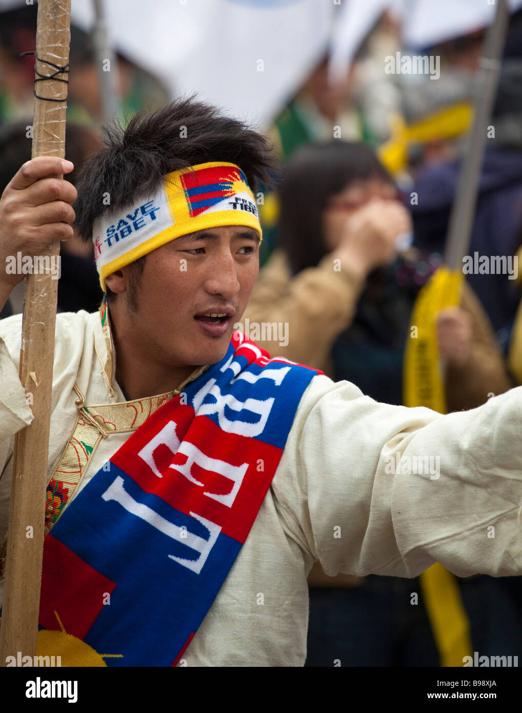 Free Tibet Rally in Taipei Taiwan to mark the 50th anniversary of the ...