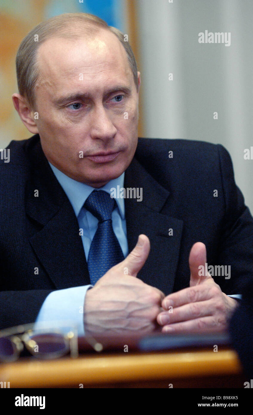 President Vladimir Putin in Novo Ogarevo Stock Photo - Alamy