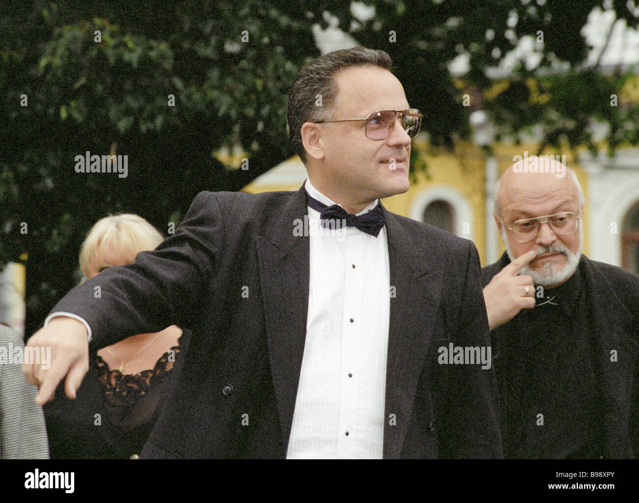 Russian director and actor Nikolai Yeremenko left and film director ...