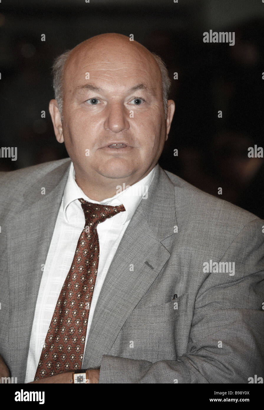 Yuri Luzhkov Mayor of Moscow Stock Photo - Alamy