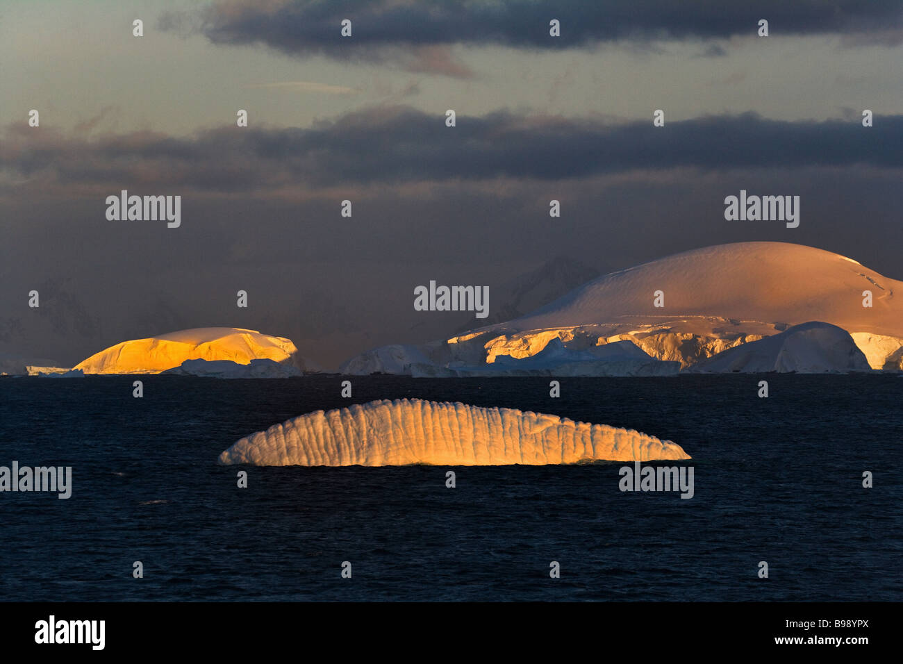 Morning view of iceberg in the Antarctic Ocean Antarctica Stock Photo ...
