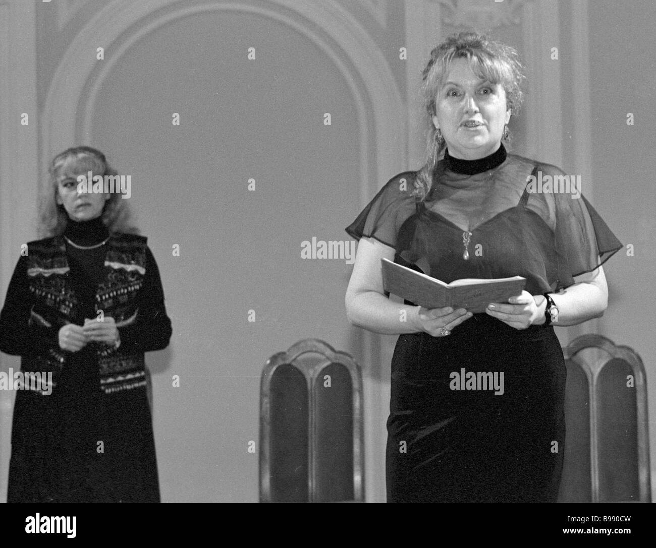 Lidia Glinka great niece of composer Mikhail Glinka speaking at a ...