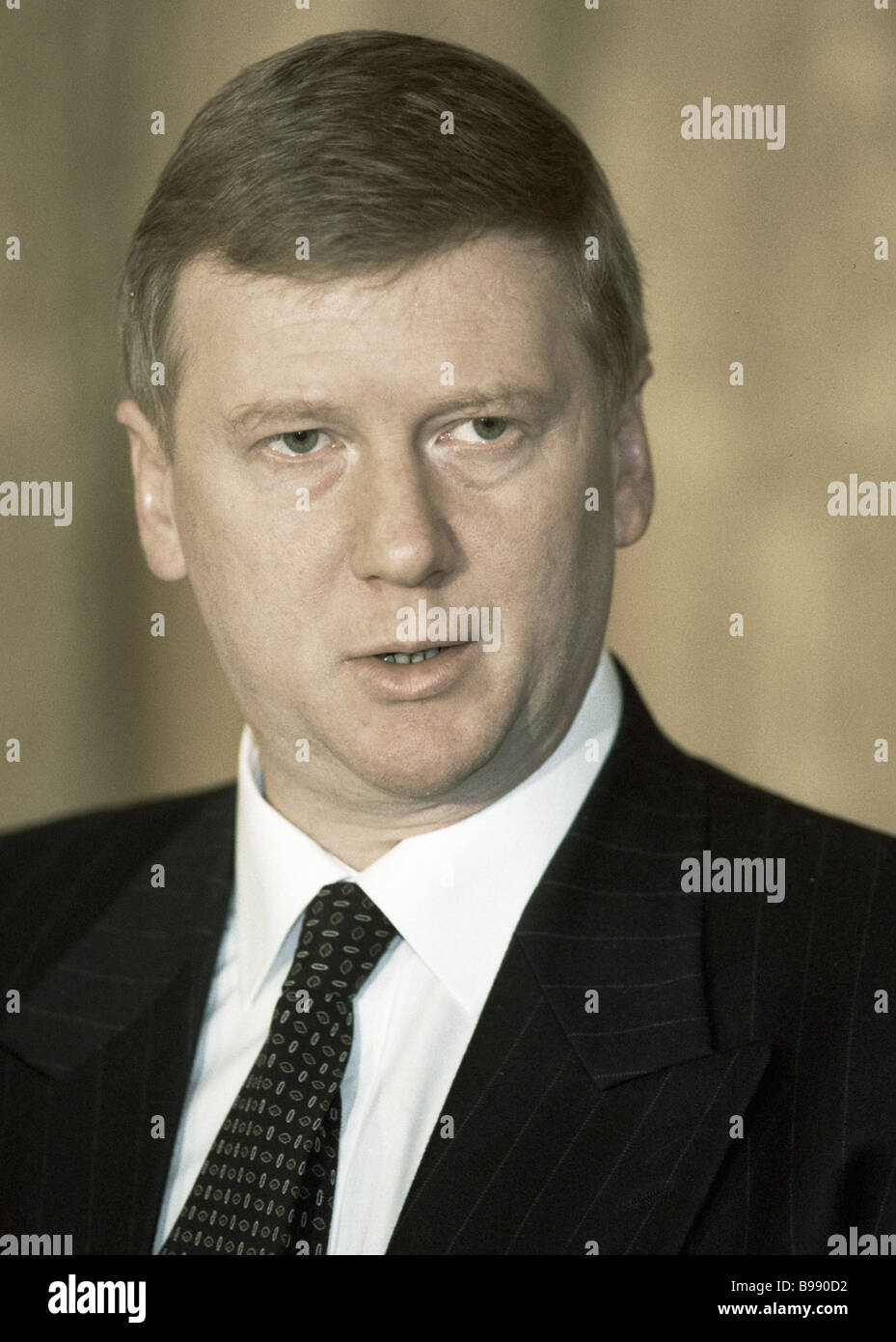 Russia s First Deputy Prime Minister Anatoly Chubais Stock Photo - Alamy