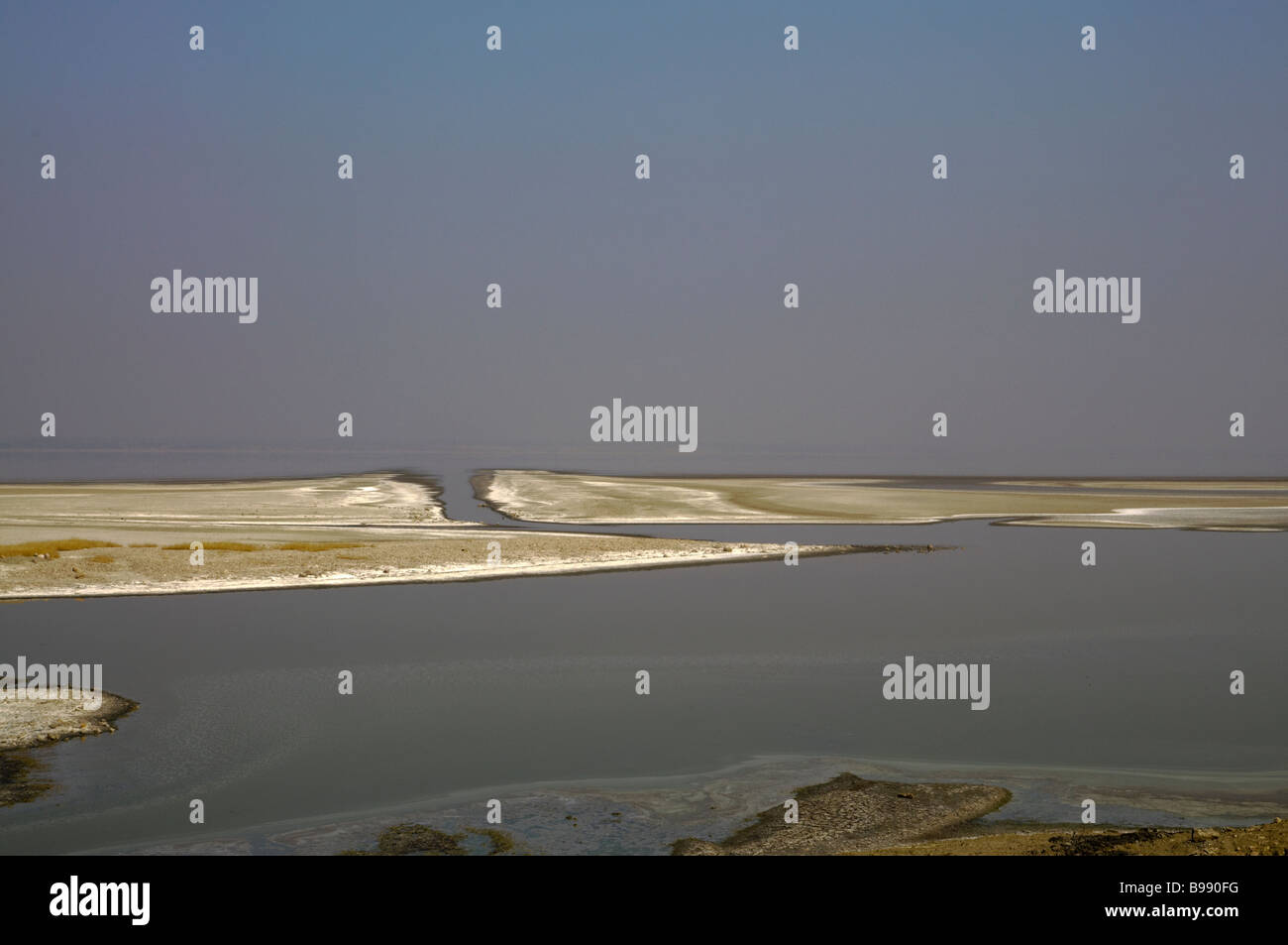 Sambhar lake in the dry season Rajasthan India Stock Photo - Alamy