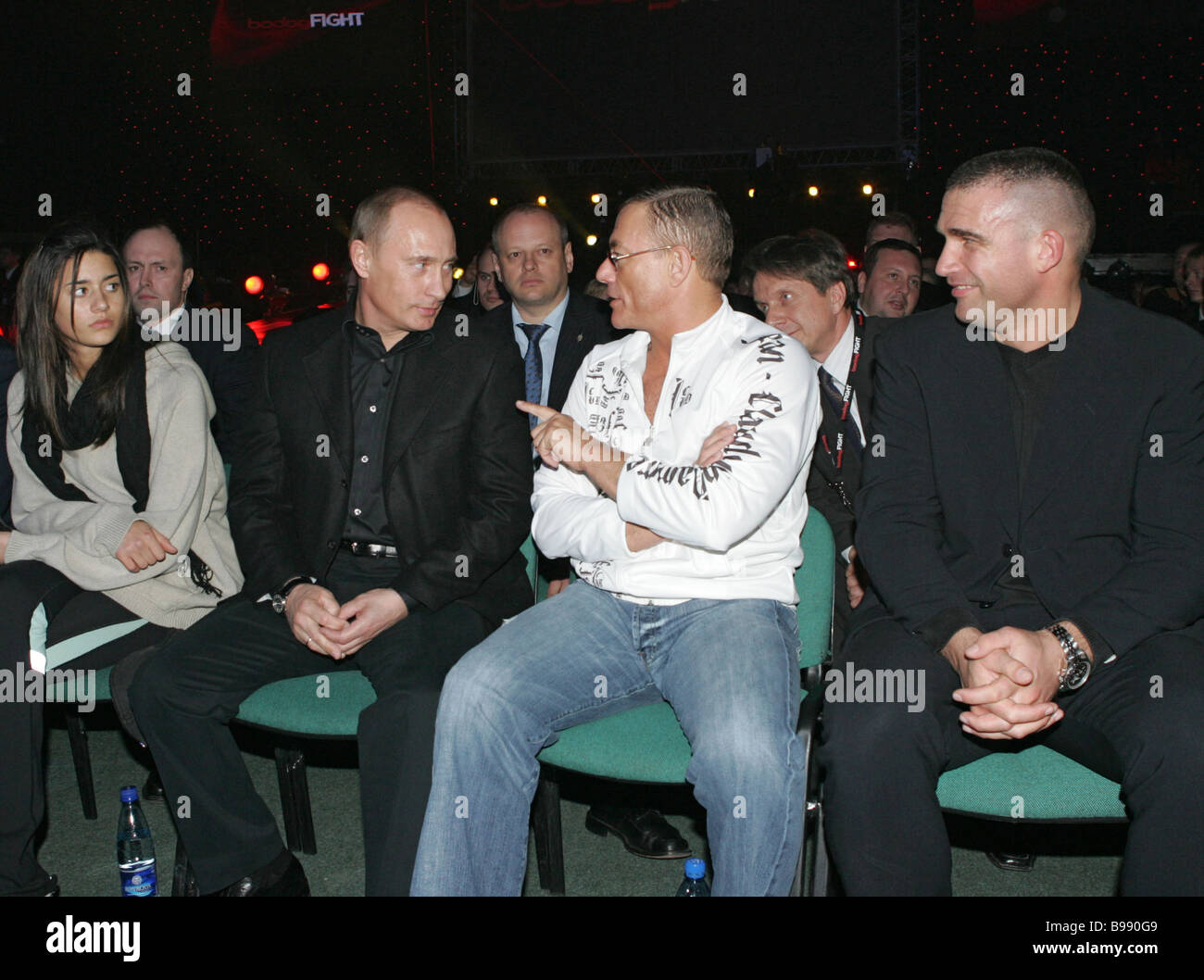 From left to right Jean Claude Van Damme s daughter Bianca Russian ...