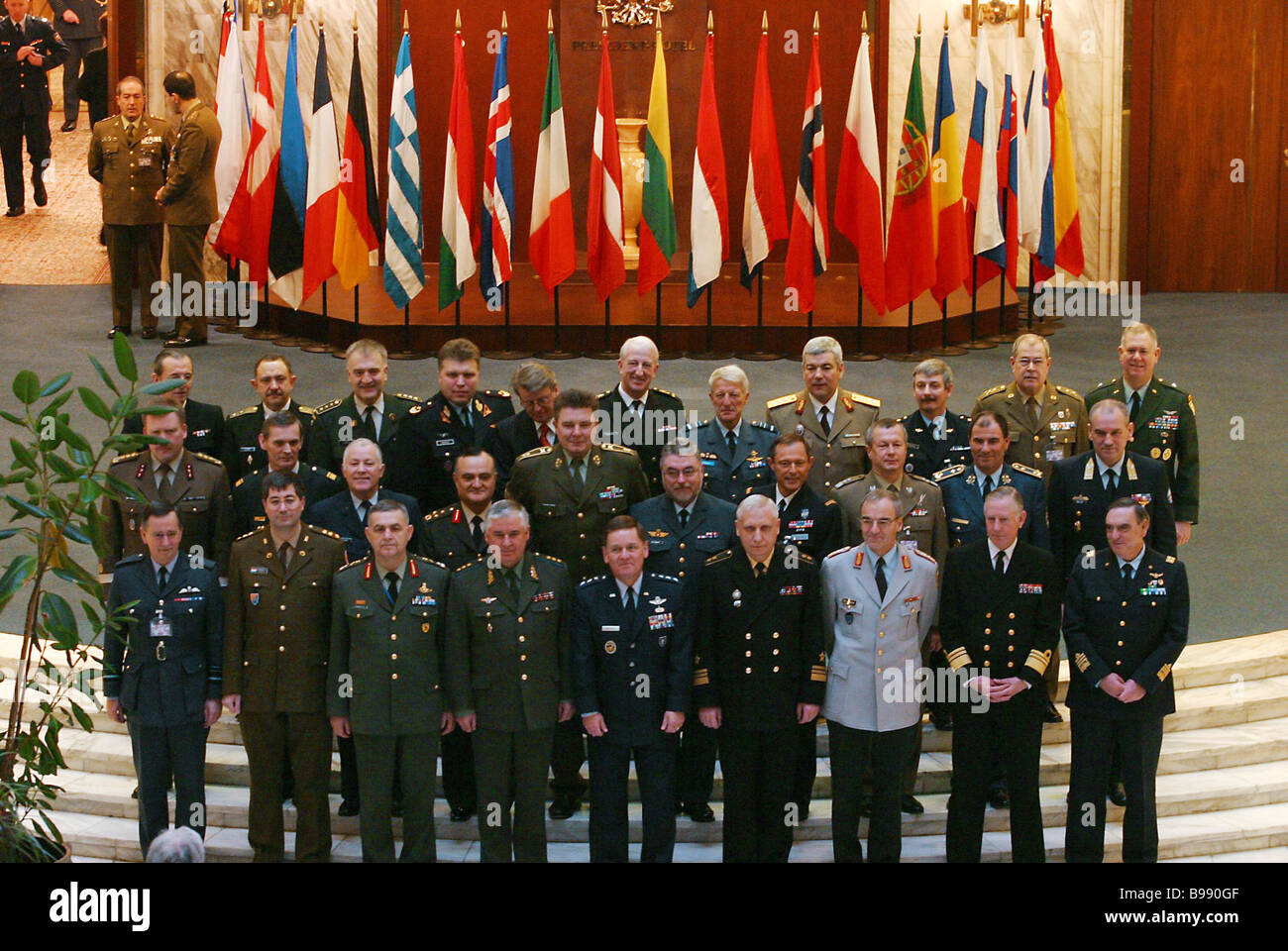 At a sitting of Russia NATO Council military representatives Stock ...
