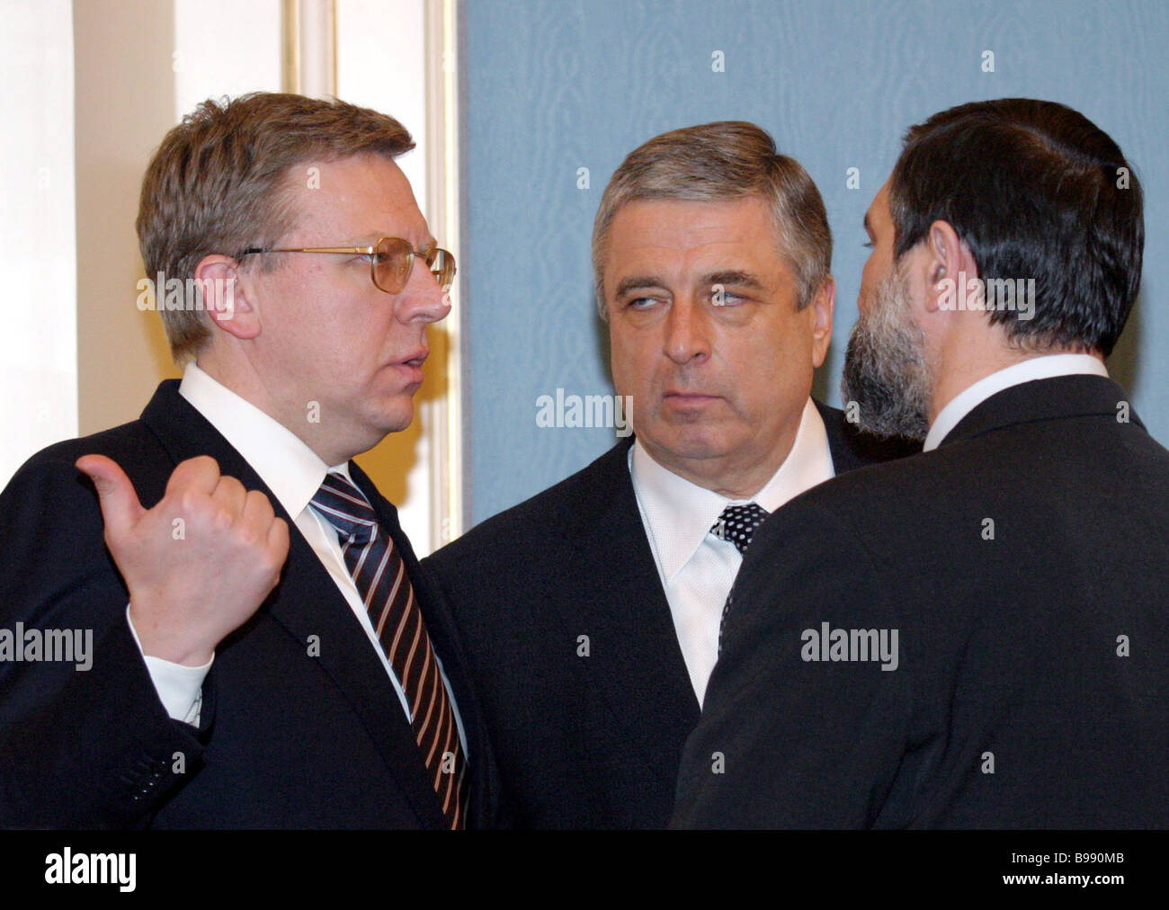 Russian Finance Minister Alexei Kudrin left and State Secretary of the ...