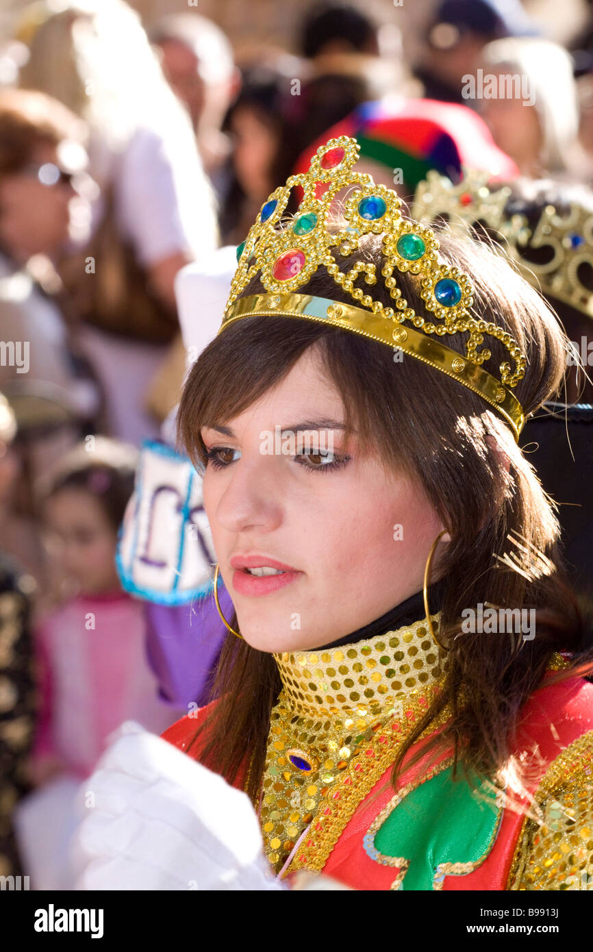Young Woman in Carnival Costume Valletta Malta Stock Photo - Alamy