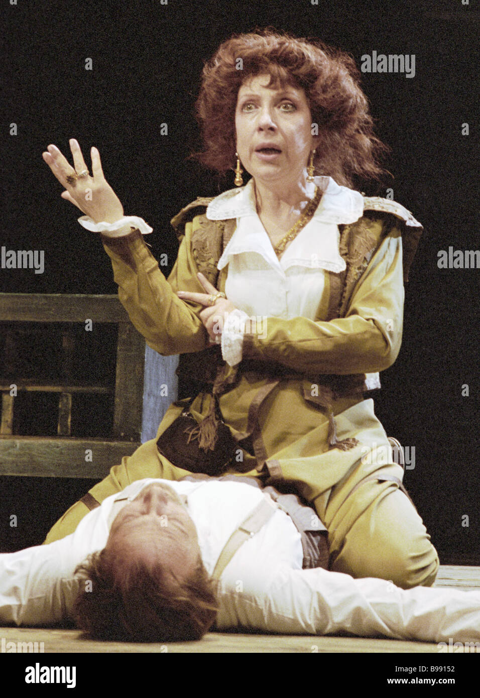 A scene from staging of Anton Chekhov s Chaika Seagull Inna Churikova ...