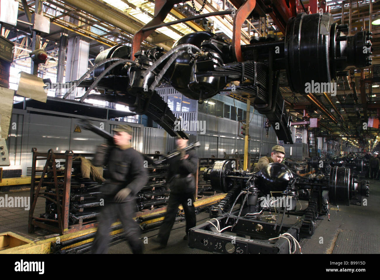 Main assembly line at I A Likhachev auto factory Stock Photo - Alamy