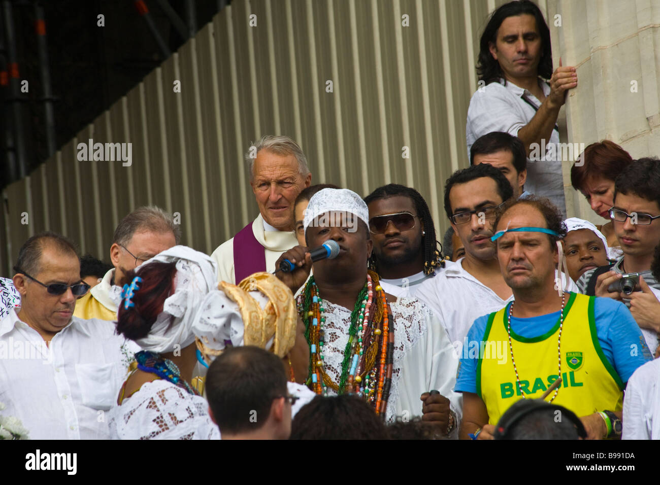 A french catholic priest and a brazilian candomble preacher join on the ...