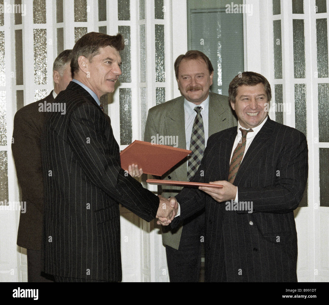 Honored president of Ferane company Bryntsalov left and head of ...