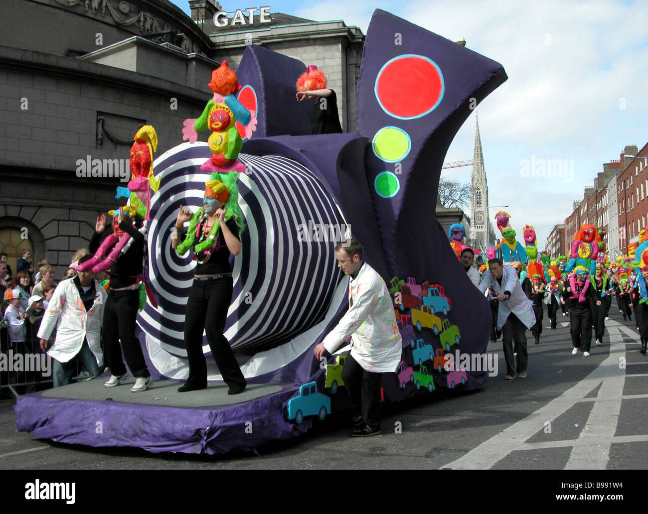 A parade in Dublin marking St. Patrick's Day, Ireland's national ...