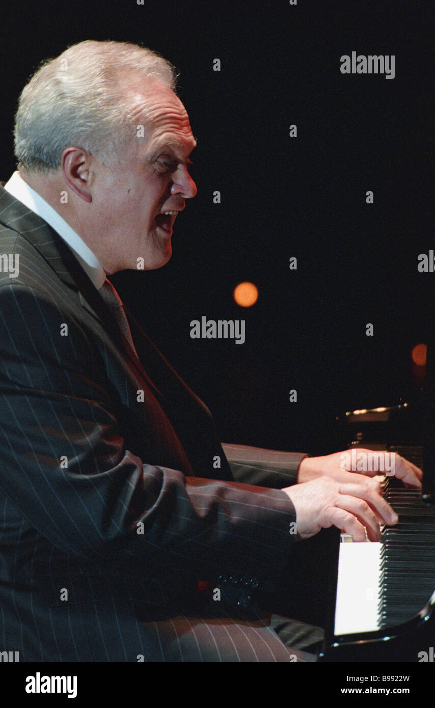 Jazz conductor pianist and composer Anatoli Kroll at the 1st Moscow ...