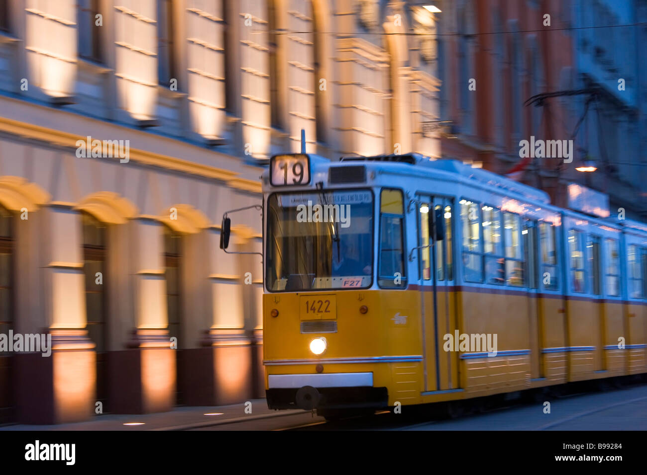 Tram Budapest Hungary Stock Photo - Alamy