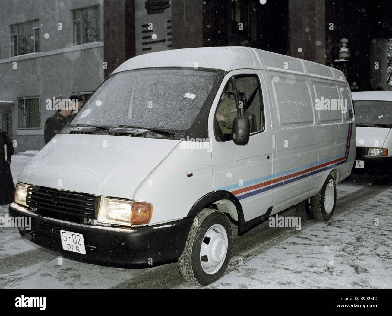 GAZ 2705 combi vans produced by the GAZ motor works Stock Photo - Alamy