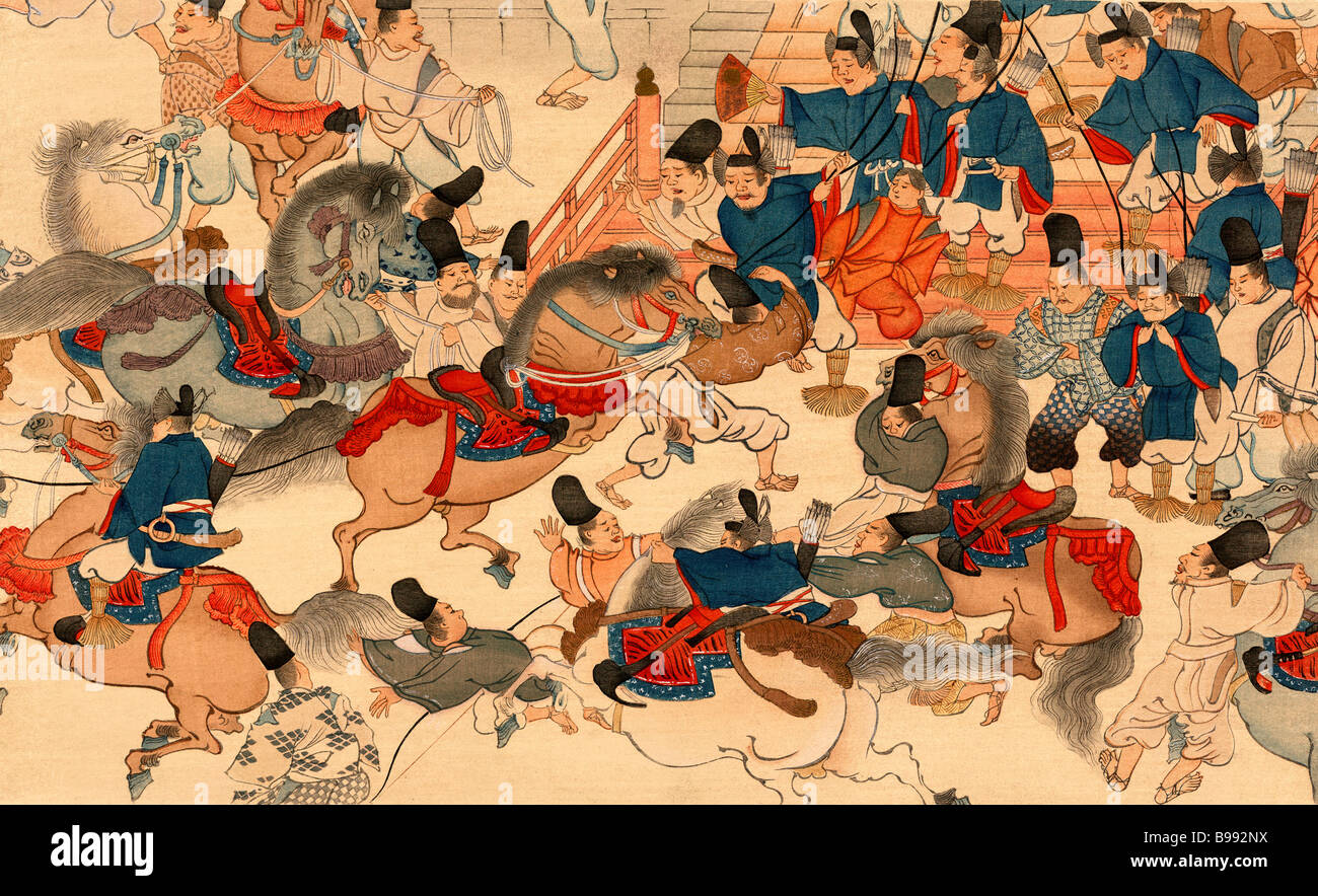 Samurai battle print hi-res stock photography and images - Alamy