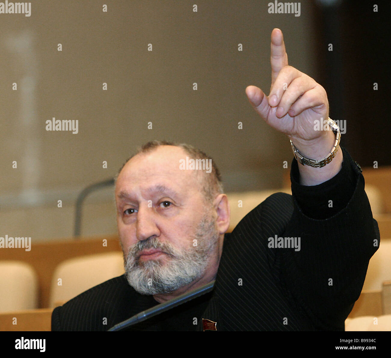 Duma deputy Albert Makashov at the lower house session Stock Photo - Alamy