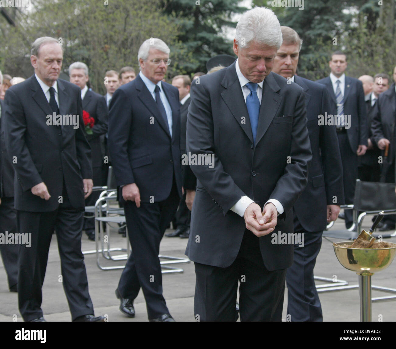 The burial of Boris Yeltsin first Russian president in the Novodevichye ...