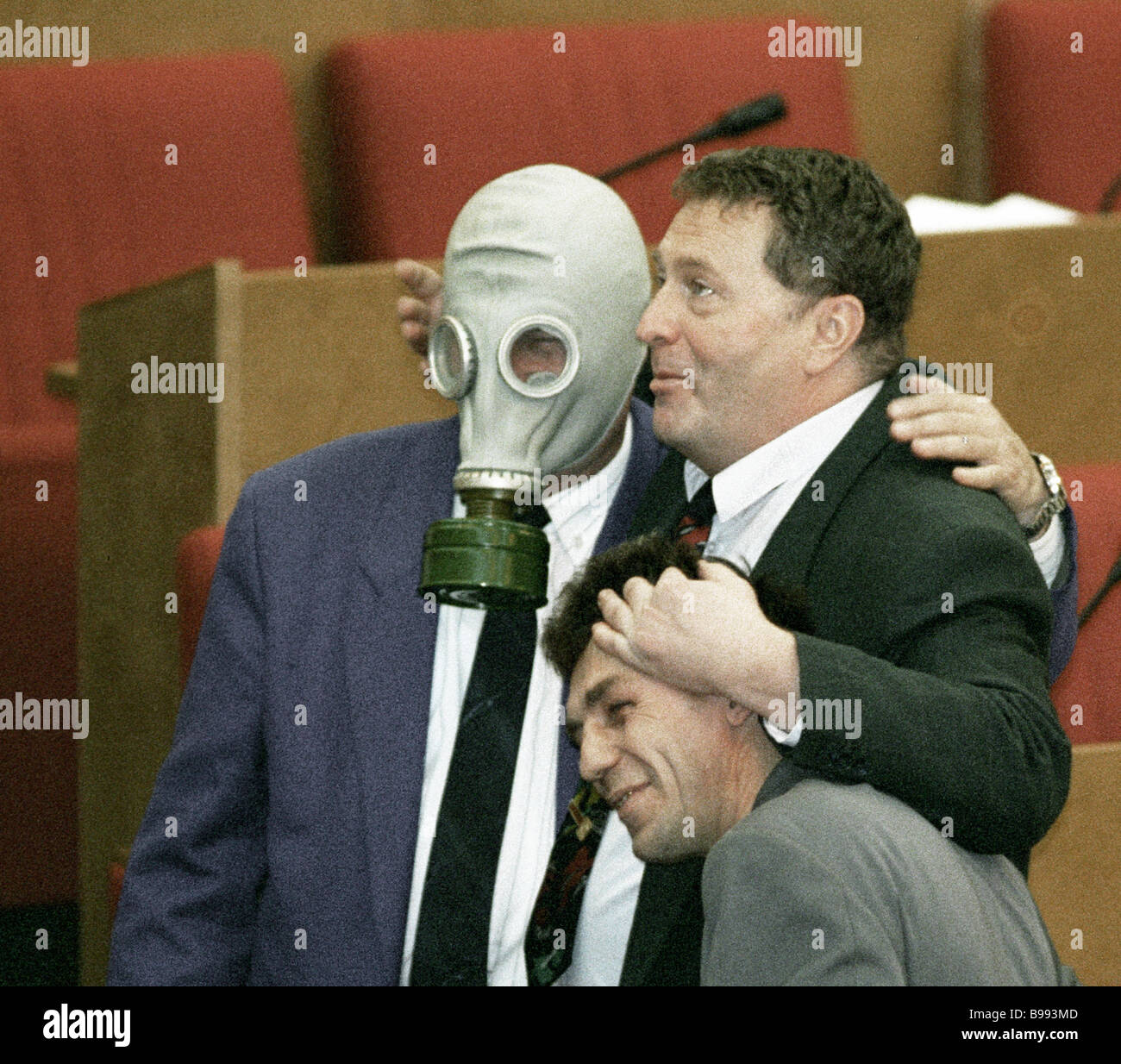 Vladimir Zhirinovsky Russian Liberal Democratic Party leader center ...