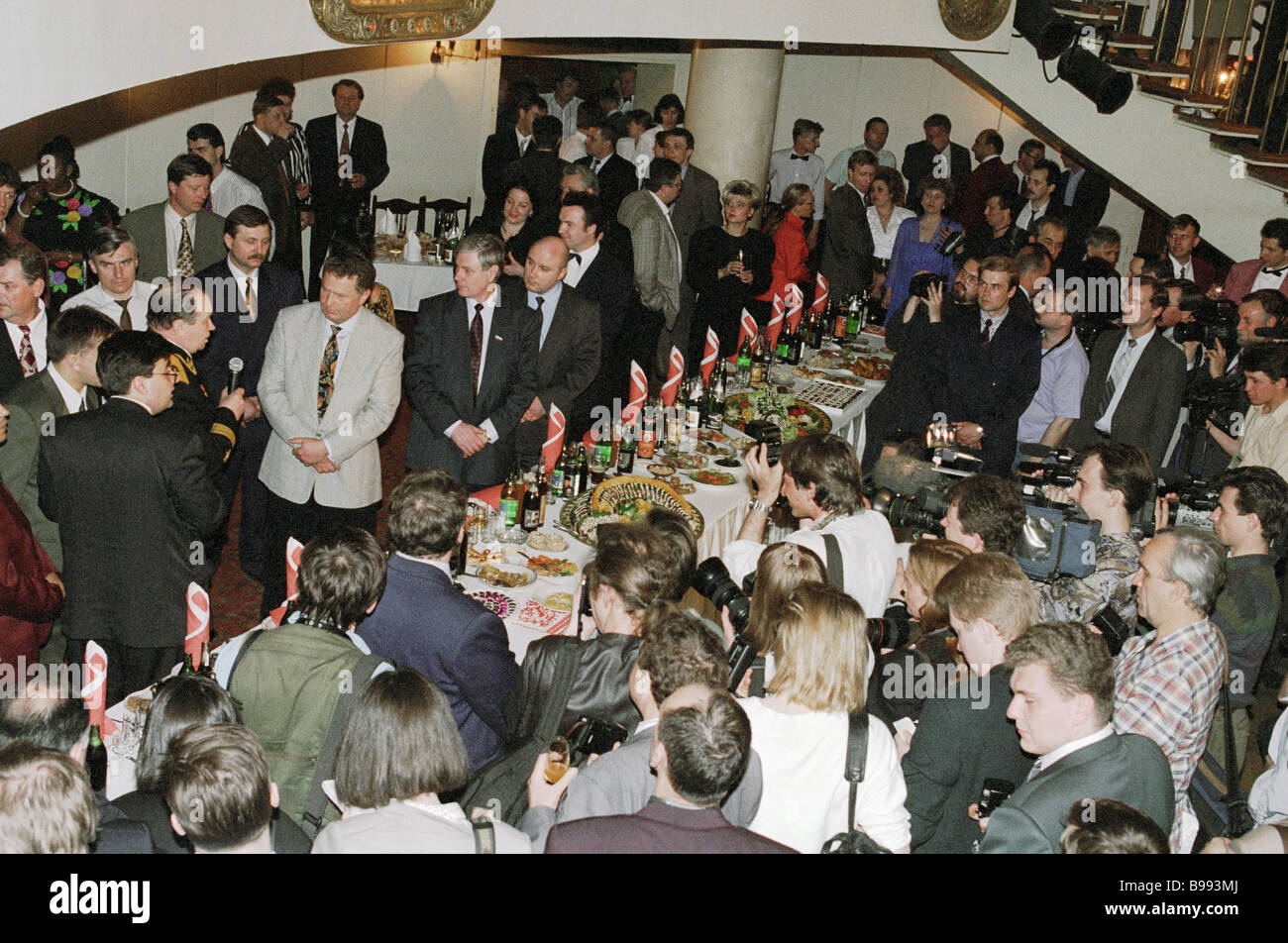 Vladimir Zhirinovsky Russian Liberal Democratic Party leader in a light ...