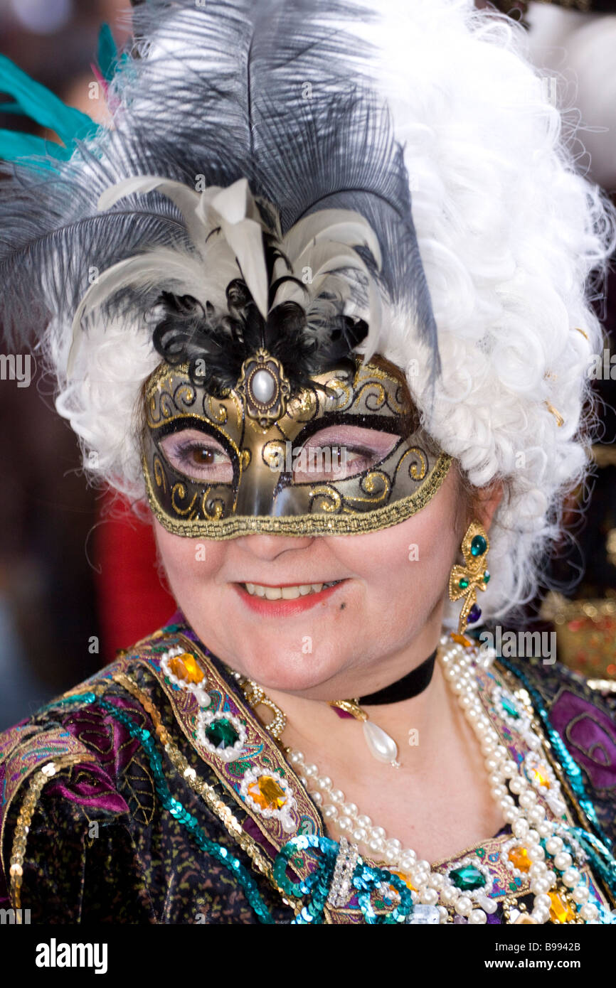 Lady in Carnival Costume Valletta Malta Stock Photo - Alamy