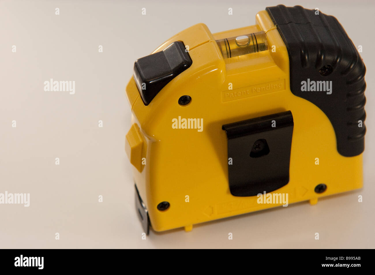Tape measure and spirit level Stock Photo - Alamy